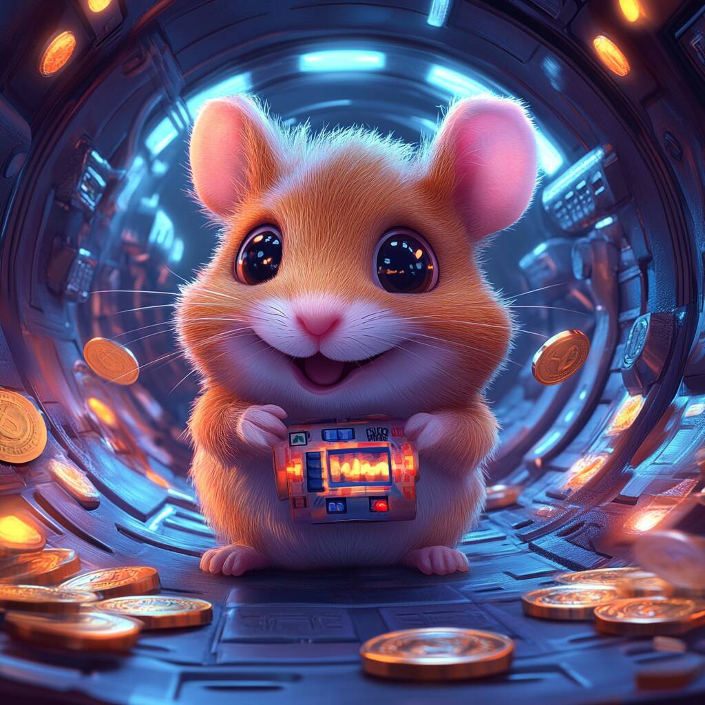 Animated Hamster Run trail with glowing Сasongo casino tokens and tunnels